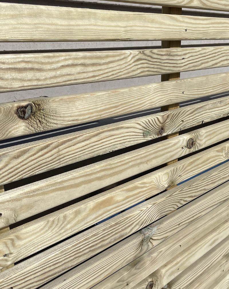 4800x44x22 Slatted Fence Battens Rounded - Conwy Fencing & Timber ...